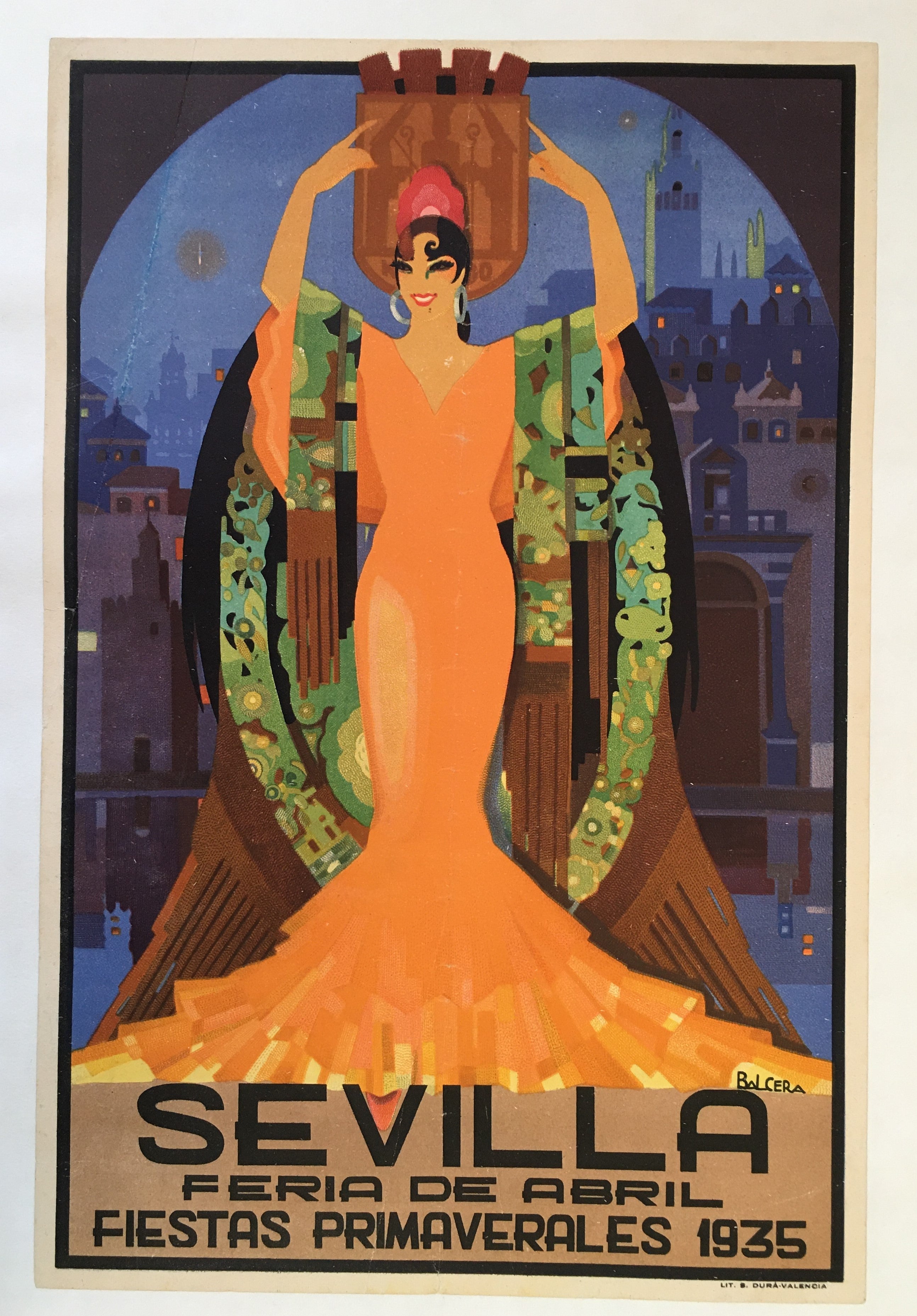 Spain. Original Vintage Feria, and travel Posters. – flamencoposters